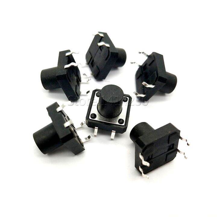 20Pcs 12x12mm Height 10mm Panel Momentary Tactile Tact Mini Push Button ...
