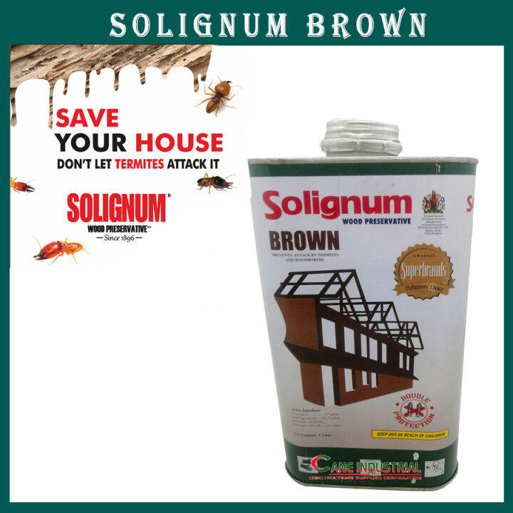 Solignum Wood Preservative (BROWN) 1L | Lazada PH