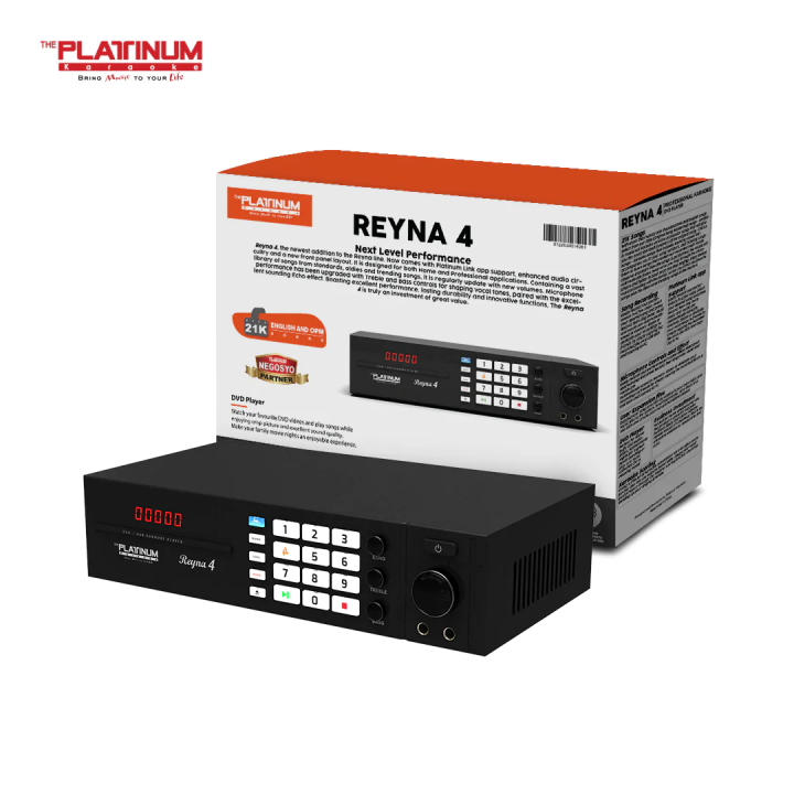 The Platinum Karaoke Reyna 4 Player With 21,000++ OPM/English songs and Free wired Microphone ...