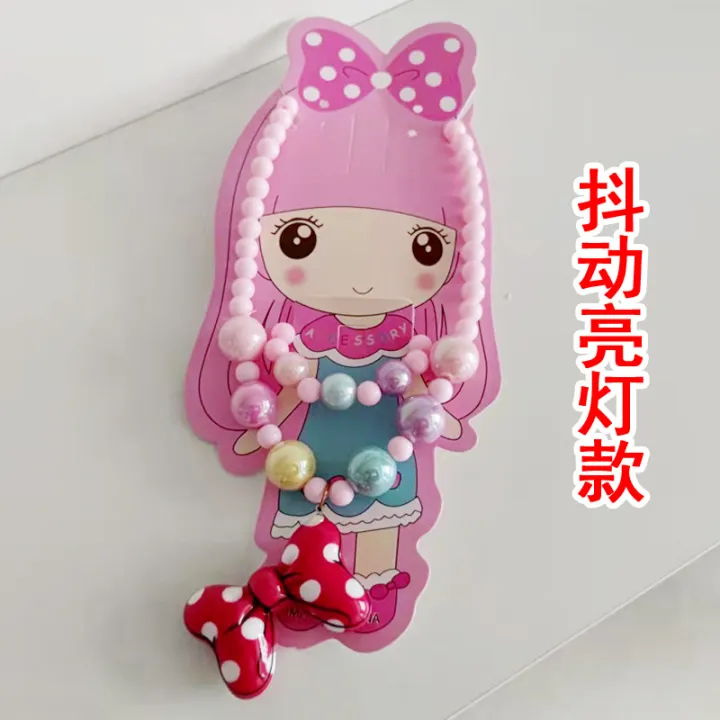 New children's trembling luminous cartoon necklace with lights flashing ...