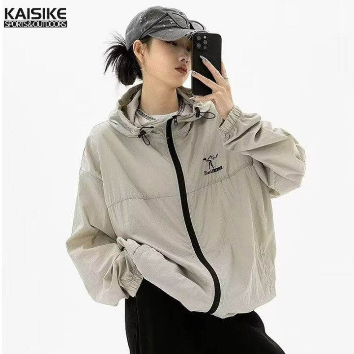 เสื้อผ้าเดินป่ากลางแจ้ง Kaisike เสื้อผ้าป้องกันแสงแดดเสื้อแจ็กเก็ตกันหนาวผ้าไอซ์ซิลค์บางพิเศษ ...