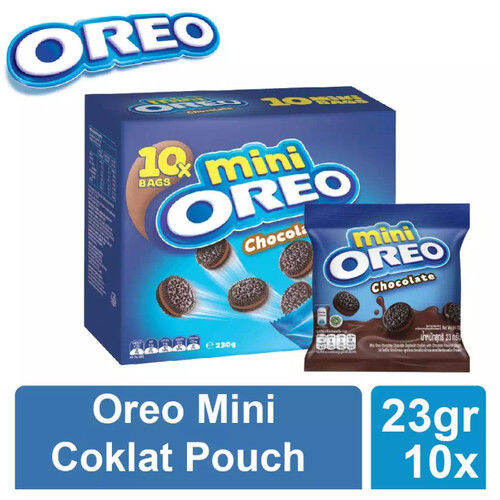 oreo mini 1 box isi 10 bungkus / oreo kue / oreo mini / oreo bolu / oreo sandhwich / kue coklat ...