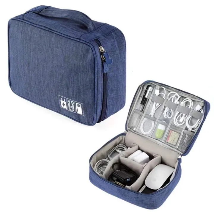 Travel Gadget Storage Bag Waterproof Electronic Powerbank Cable ...