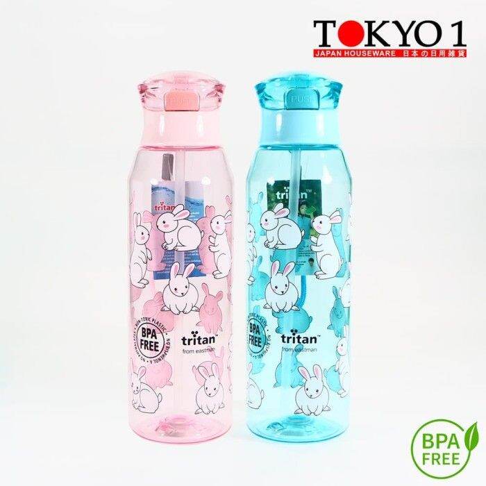 Tokyo 1 botol minum Bunny 700ml Straw Bottle 070469(A3E7) tumbler minum ...