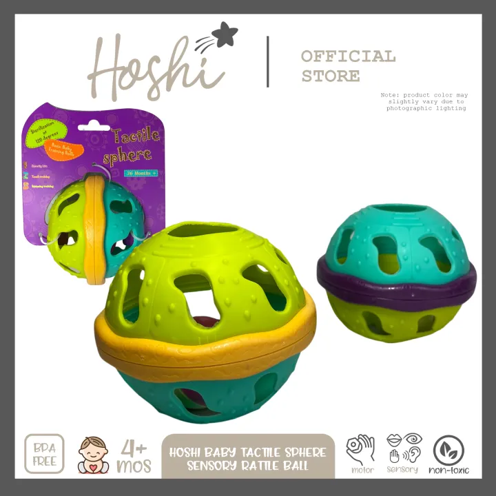 Hoshi Baby Tactile Sphere Sensory Rattle Ball, Sensory Educational ...