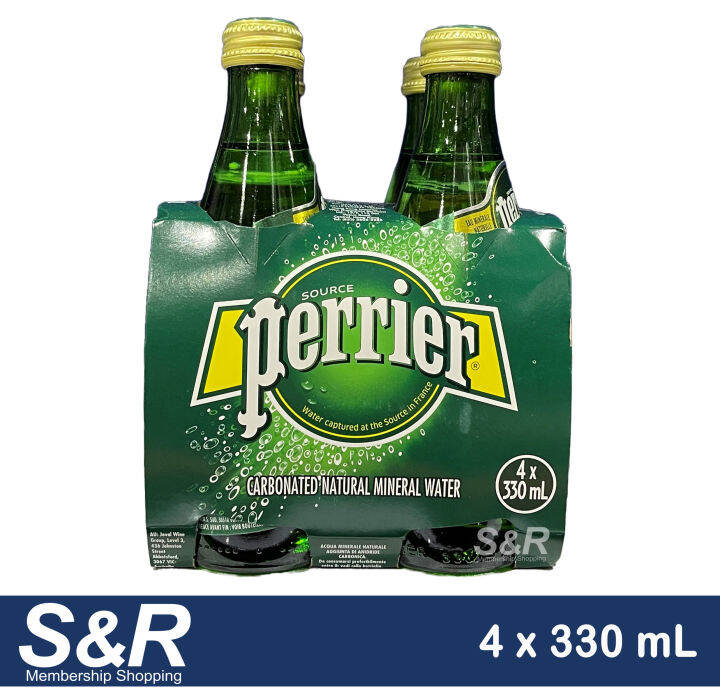 Perrier Original Carbonated Natural Mineral Water (330mL x 4pcs) | Lazada PH