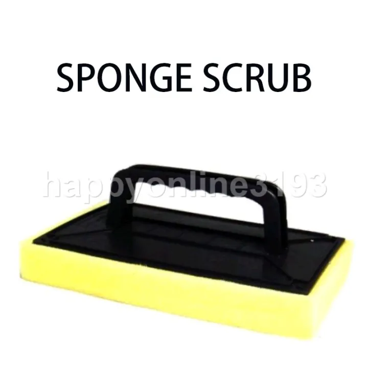 Yellow Sponge Scrub Trowel with Handle for Plaster Cement Simen Tiles ...