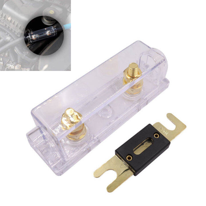 Car Power Amplifier Fuse 0/2/4 Gauge ANL Fuse Holder 60A/80A/100A/150A ...