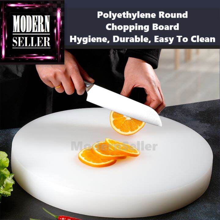 PE POLYETHYLENE THICK ROUND CHOPPING BOARD/ PAPAN POTONG PLASTIK/ | Lazada