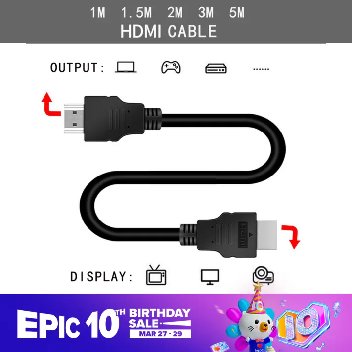 HDMI Cable 4K 1080P High Speed HDMI 1.4 Cables with PVC Aluminum Foil ...