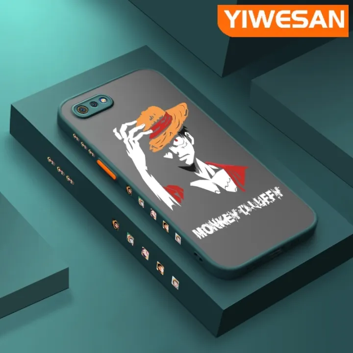 Yiเว็บเคสสำหรับ Realme C2 C2S,เคสโทรศัพท์ขอบสี่เหลี่ยมแบบแข็งเคลือบด้านข้างเคสซิลิโคนลายการ์ตูน ...