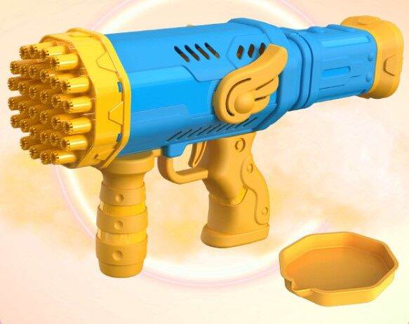 (free 4 pcs battery) bubble electric machine gun rocket | Lazada