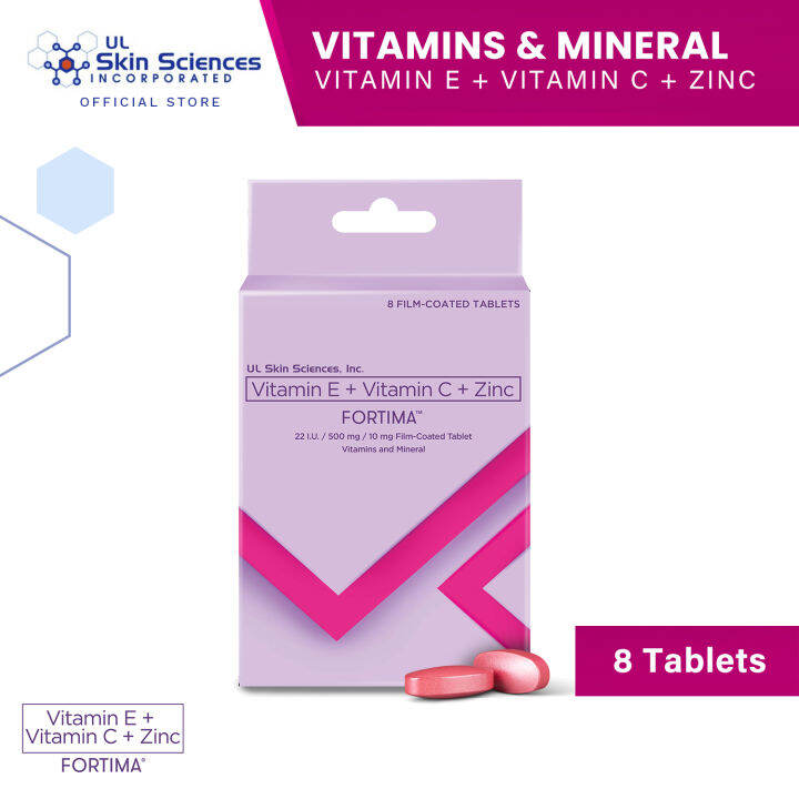 Fortima (Vitamin E + Vitamin C + Zinc) 8s Box | Lazada PH