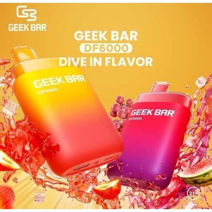 GEEK BAR DF 6000 DISPOSABLE PODS VAPE LEGIT GEEKBAR | Lazada PH
