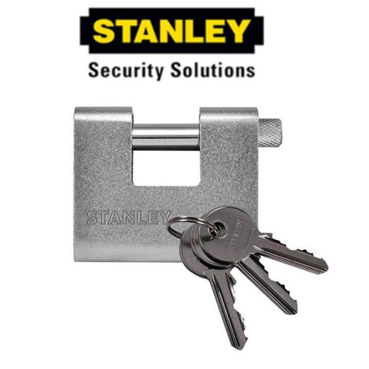 STANLEY S824-630 ARMORED PADLOCKS 80MM SECURITY LOCK | Lazada