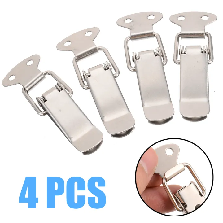 Ocean 4pcs New Stainless Steel Snap Bag Cabinet Closure Lock Tie ...