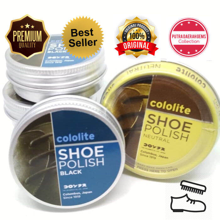 COLOLITE SHOE POLISH BLACK & NETRAL Semir Sepatu Cololite ( Premium ...