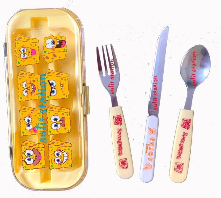 SPONGEBOB SPONGE BOB SQUAREPANTS PATRICK STAR STAINLESS STEEL SPOON ...