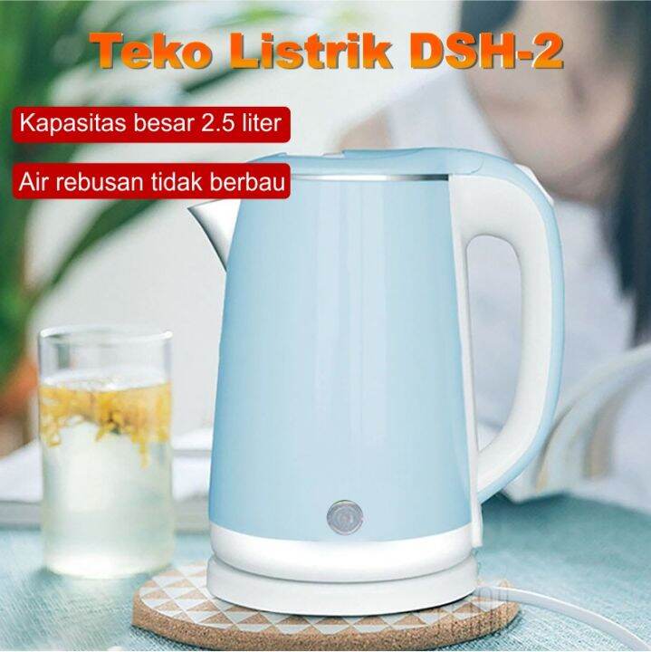 Teko Listrik Pemanas Air Electric Kettle Boiling Water Ketel Air Panas ...