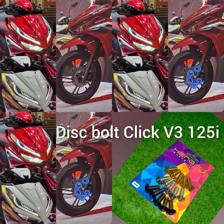 CLICK V3 125i 2023 MODEL DISC BOLTS (5 HOLES)/(1SET-5PCS) | Lazada PH