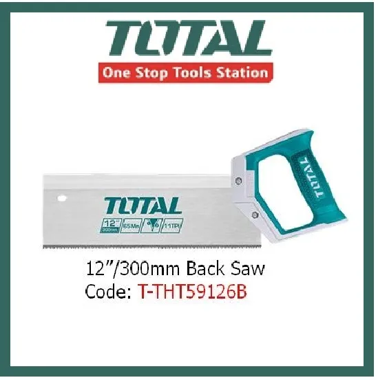 TOTAL THT59126B 12"/300MM BACK SAW | Lazada