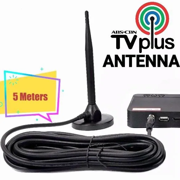 Antenna for ABS CBN TVPLUS Digibox TV PLUS ANTENNA 5 meters mr mabenta ...