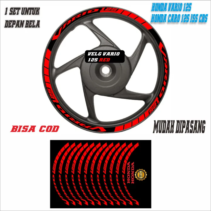 stiker cutting pelek ban VARIO 125 satu set lengkap | Lazada Indonesia