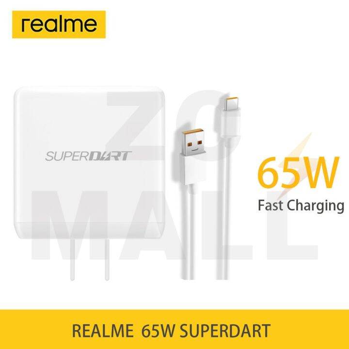 Original Realme 65W SuperDart Charger USB Type C Fast Charging สำหรับ ...