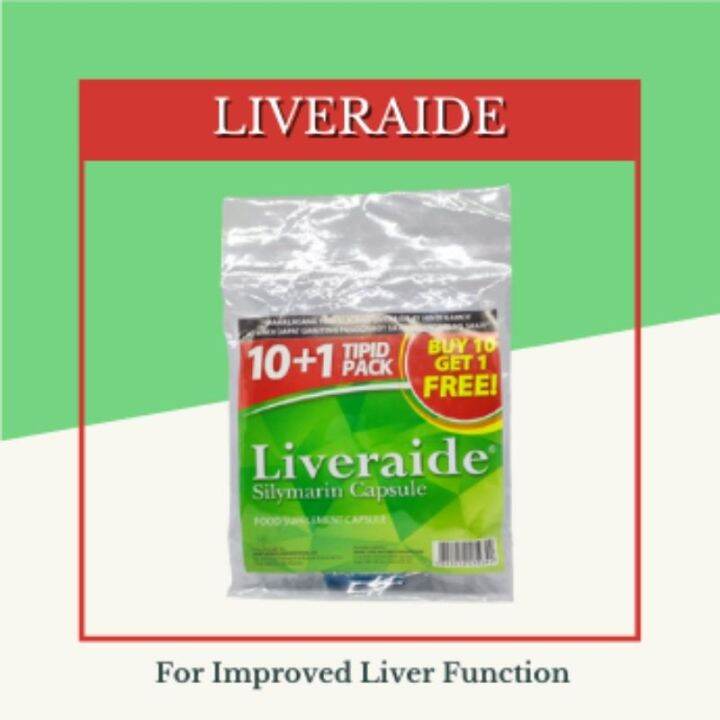 Liveraide Silymarine Capsule Promo pack 10 1 | Lazada PH