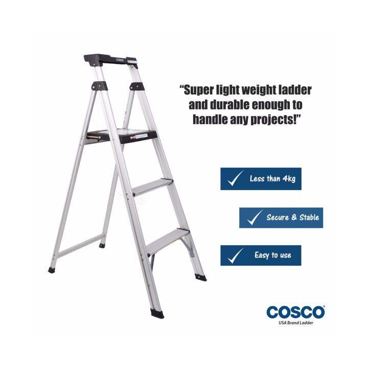 [FREE DELIVERY] Cosco 5"(152cm) 3 Steps Lite Solution Ladder - USA ...