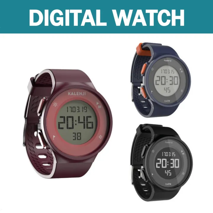DECATHLON DIGITAL SPORTS WATCH RUNNING STOPWATCH TRAINING, M | Lazada PH