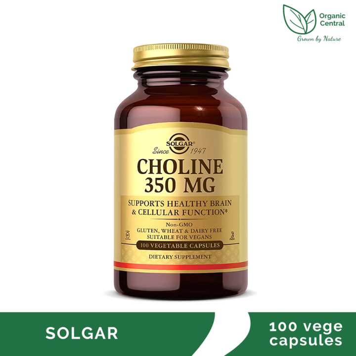 Solgar Choline 350mg 100 Vegetable Capsules | Lazada PH