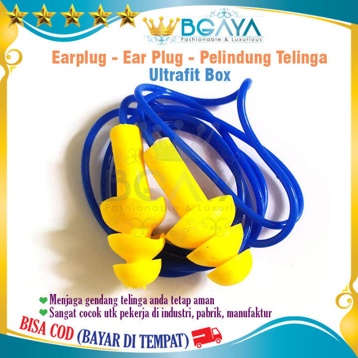 1 Buah Earplug - Ear Plug Pelindung Telinga Kuping - Ultrafit Box ...