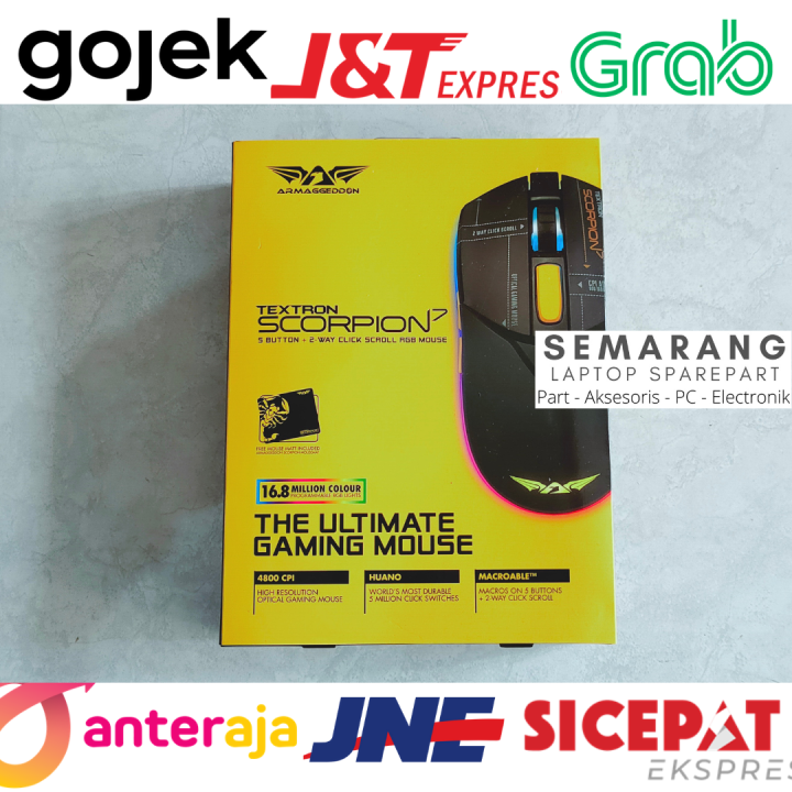MOUSE ARMAGEDON SCORPION 7 Gaming Usb Kabel Rgb Merk Armaggeddon Murah ...