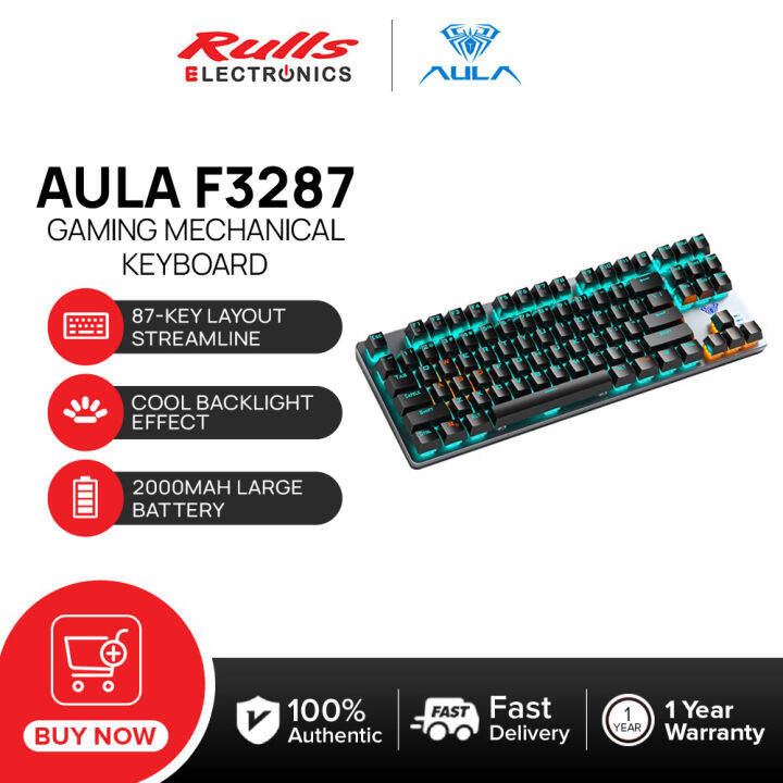 AULA F3287 Wired Mechanical Dual Mode Keyboard | 87-key Gaming Keyboard ...