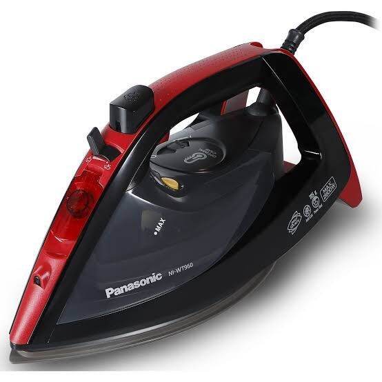 เตารีดไอน้ำ พานาโซนิค Panasonic NI-WT960 2,600 วัตต์ สีแดง ของแท้ 100% ...