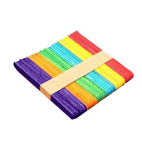 [Kelvin Online Preferred] 50 Pcs Colored Popsicle Stick Ice Pops Sticks ...