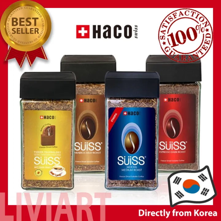 [Haco] Suiss Instant Coffee Mix Arabica Mild Roast, Espresso Dark Roast ...