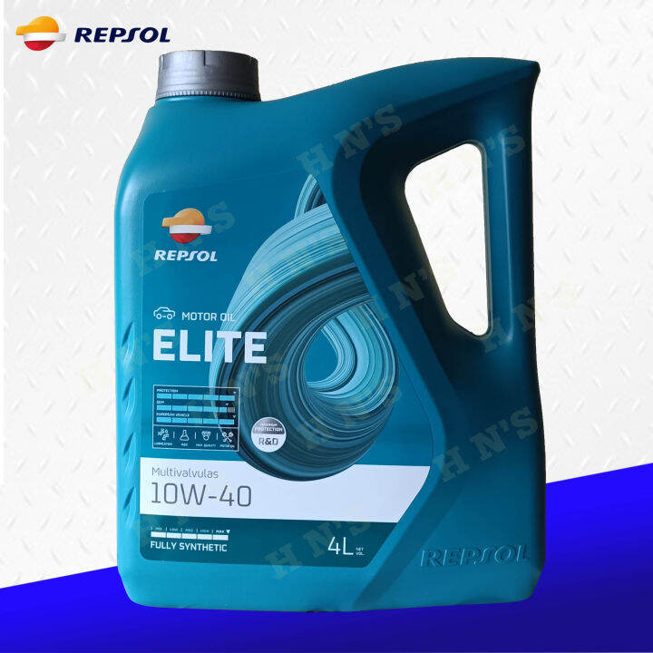 REPSOL Elite Multivalvulas 10W-40 Fully Synthetic Motor Oil 4L ( 4 ...