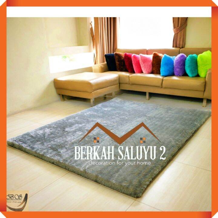 Karpet bulu uk 200x150x4,5cm | karpet aesthetic|karpet mewah | Lazada ...