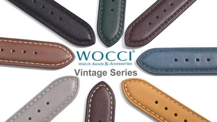 WOCCI หนังแท้สายนาฬิกา14มิลลิเมตร16มิลลิเมตร18มิลลิเมตร19มิลลิเมตร20 ...