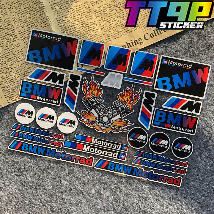 BMW Motorrad Sticker BMW Motorrad M Reflective Logo Badge Sticker For ...