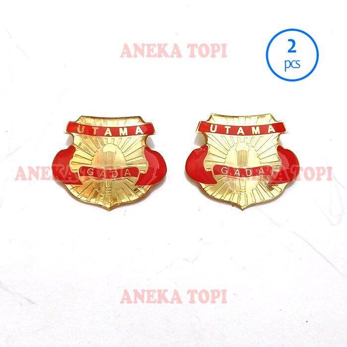 Pin Gada Utama Satpam Lencana Satpam Security Gada Utama Warna Merah ...