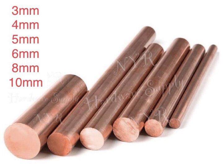 Copper Rod 3mm 4mm 5mm 6mm 8mm 10mm Copper Round Bar Solid / Copper ...