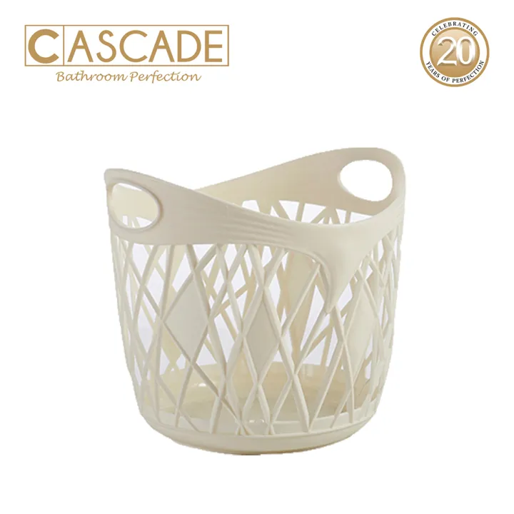 Cascade Large / 12 Liters Round Nest Basket in White L 31.2 cm x W 30.5 ...