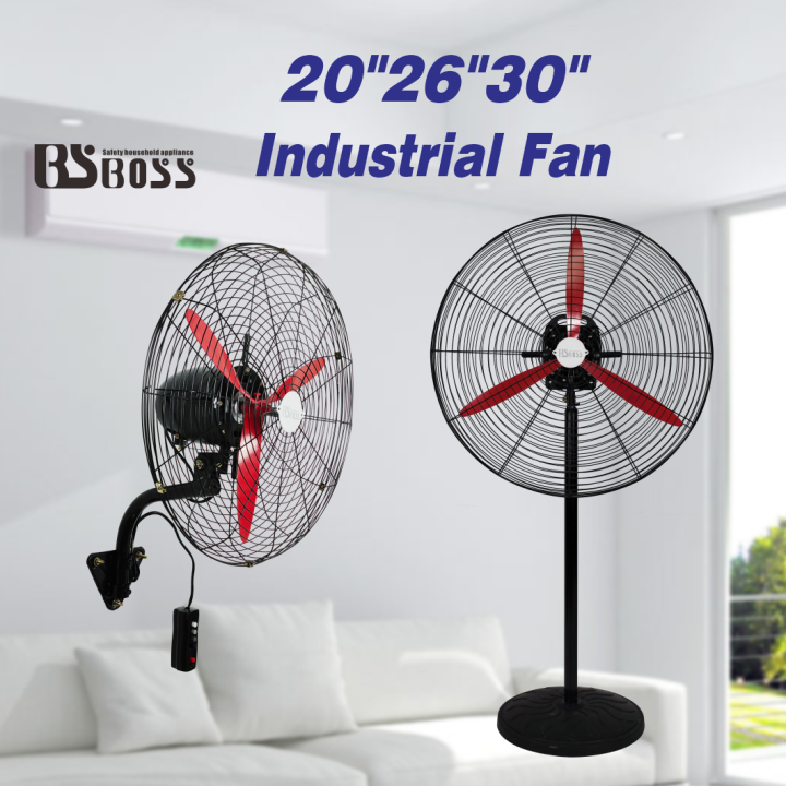 BSBOSS Industrial Fan Kipas Industri 20/26/30 Inch Heavy Duty Floor Fan ...