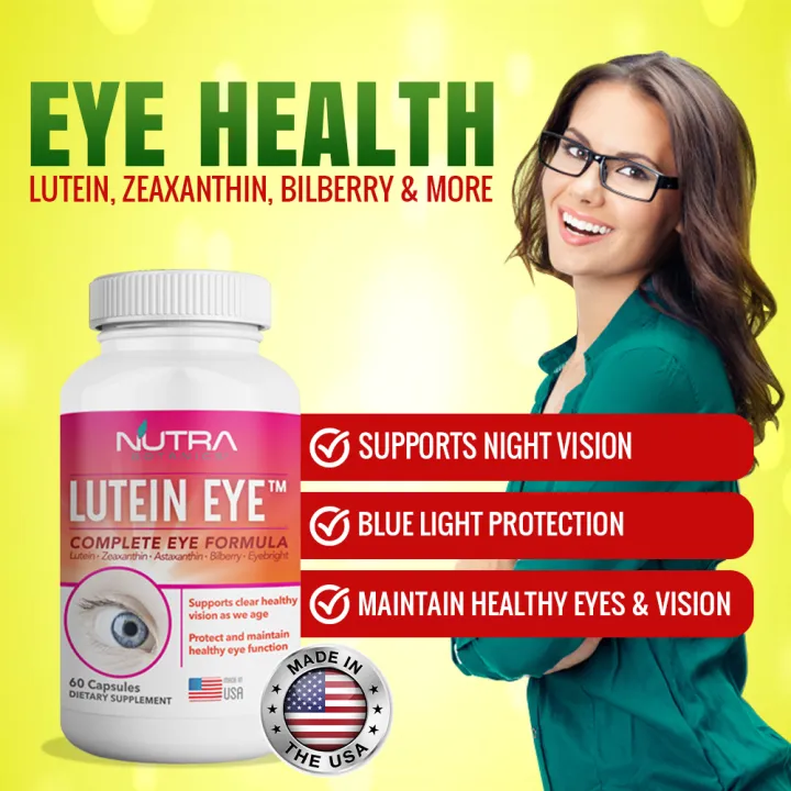 [Shipped from Singapore] Nutra Botanics Lutein Eye (Isi 60 Kapsul ...