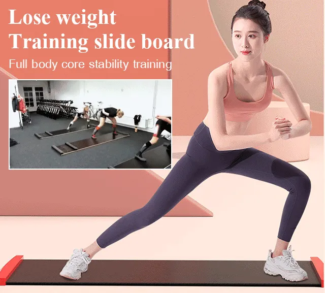 Indoor Balance Training Leg Workout Fitness Exercise Slide Board Mat ...