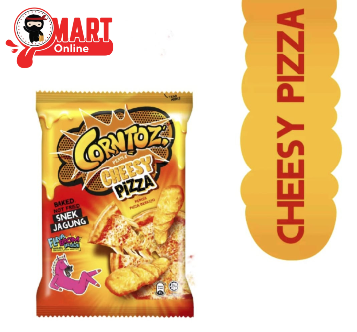CONTOZ CHEESY PIZZA CORN SNACK 60GM | Lazada