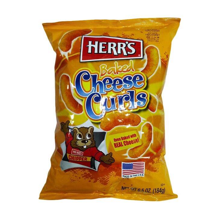Herr’s Baked Cheese Curls 6.5oz (184 grams) | Lazada PH